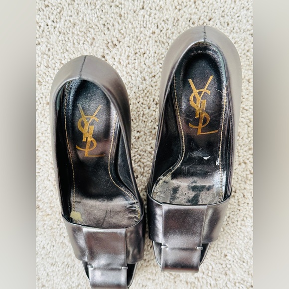 Yves Saint Laurent | Shoes | Might Be Vintage Authentic Ysl Block Heel ...